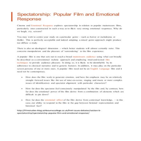 Spectatorship ideas | PDF