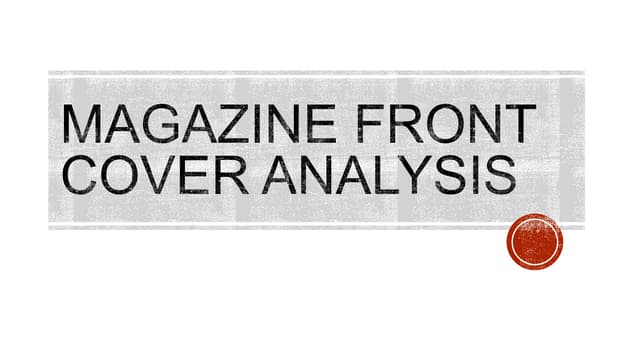 Poster analysis | PPTX