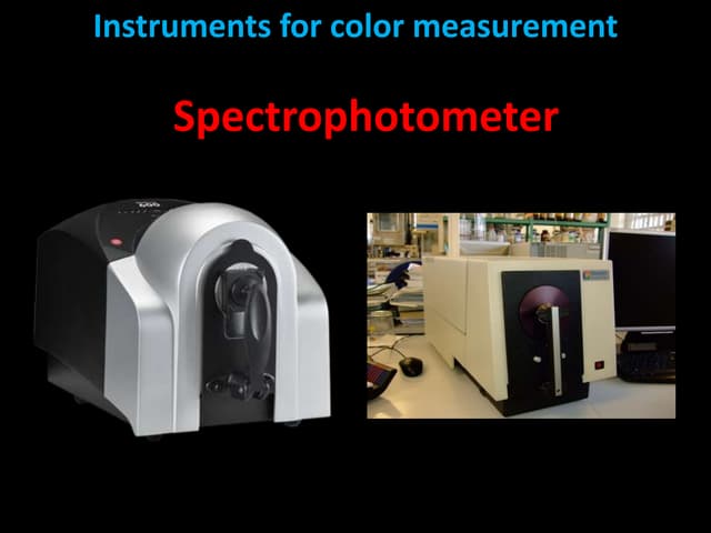 datacolor spectrophotometer working procedure | PDF