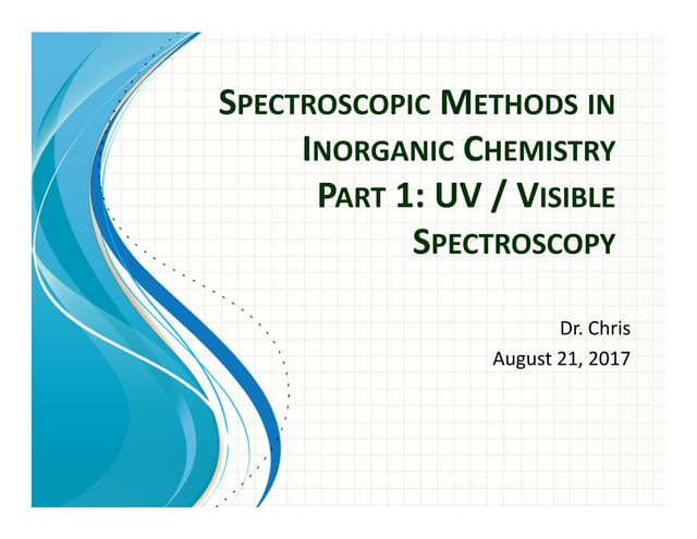 Charge-Transfer-Spectra. metal to metal, metal to ligand | PDF