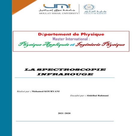 Présentation spectroscopie infrarouge (IR) | PDF