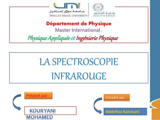 Présentation spectroscopie infrarouge (IR) | PDF
