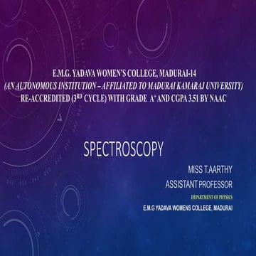 Spectroscopy | PPT