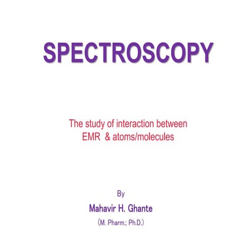 Spectroscopy | PPT