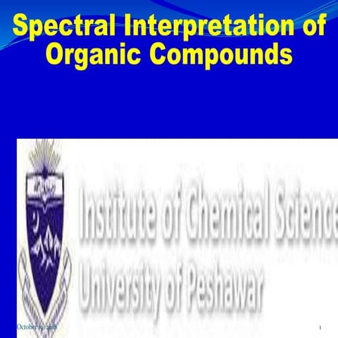 Spectroscopy Lecture 1 Pptx Chemistry Science