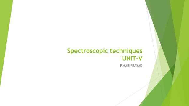 Electron spin resonance(ESR) spectroscopy | PPTX