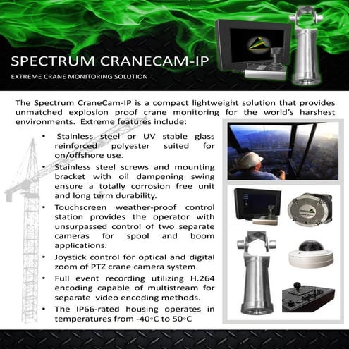 Spectrum Crane/Boom Camera Monitoring Solution | PDF