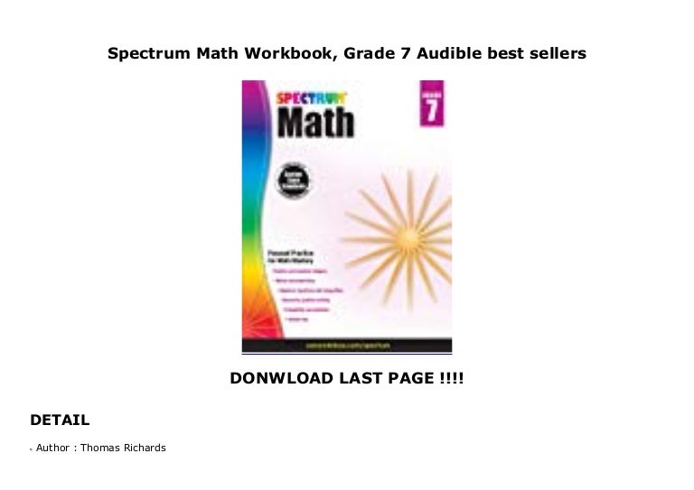 Spectrum Math Workbook Grade 7 Audible Best Sellers spectrum-math-workbook-grade-7-audible-best-sellers