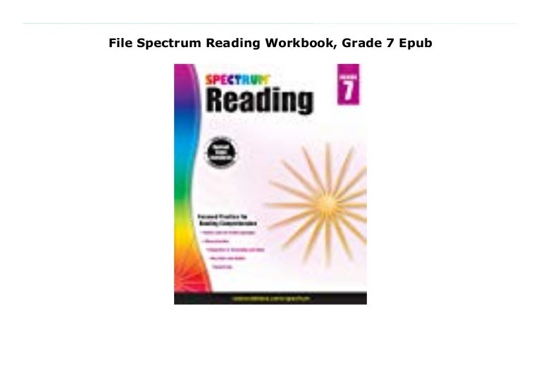 File Spectrum Reading Workbook, Grade 7 Epub