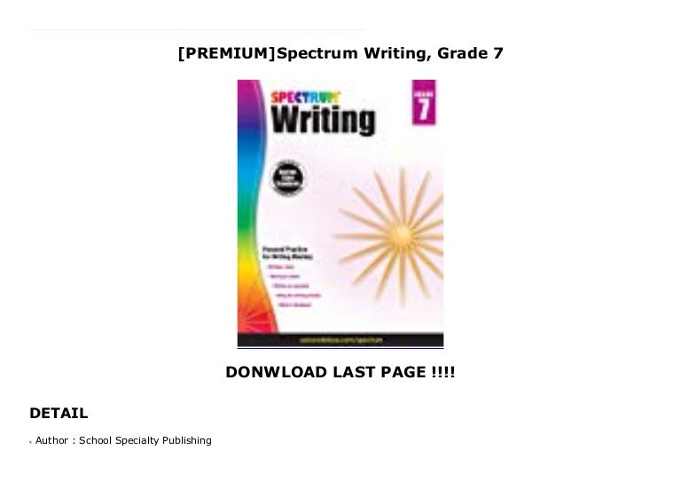 PREMIUM Spectrum Writing Grade 7 premium-spectrum-writing-grade-7