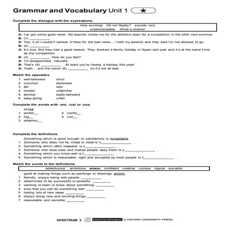 spectrum 3 vocabulary unit 1.docx