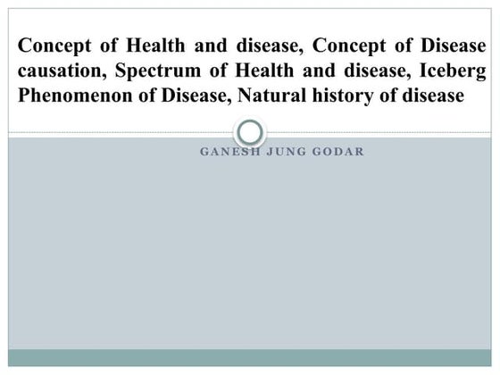 Spectrum of health | PPTX | Infectious Diseases | Diseases and Conditions