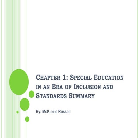 Sped in an Era of Inclusion and Standards | PPT