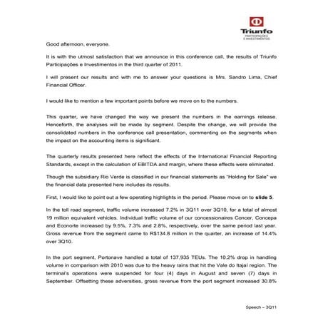 Speech 3 q11 presentation | PDF