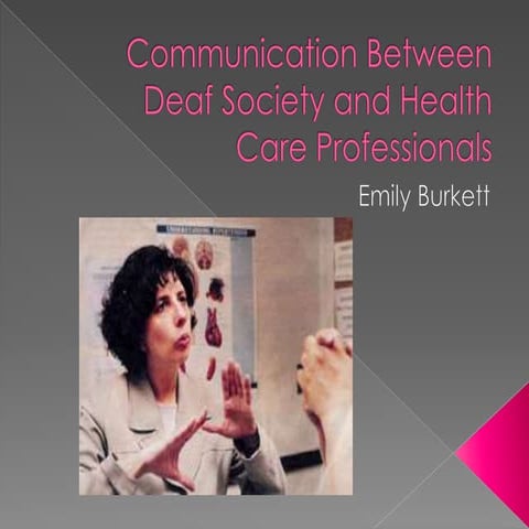 Patient-Nurses-Relationship With in Deaf and Hard Of Hearing (D&HH ...
