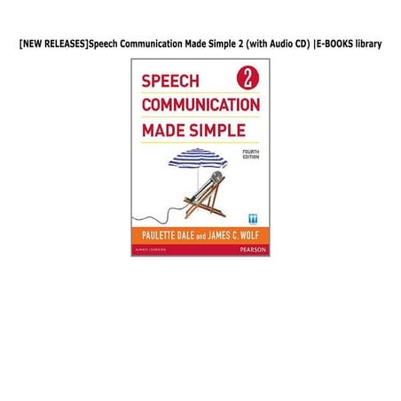 [NEW RELEASES]Speech Communication Made Simple 2 (with Audio CD) |E-BOOKS library | PDF