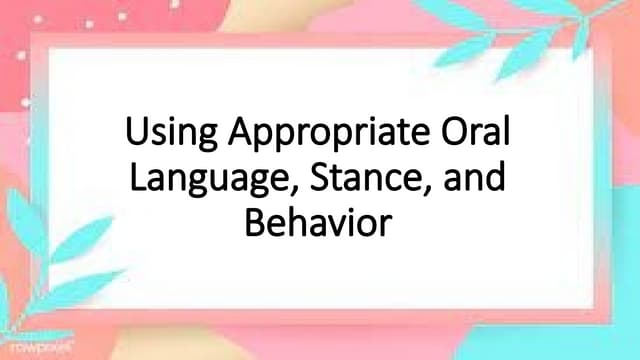 7. Speech Delivery | PPTX