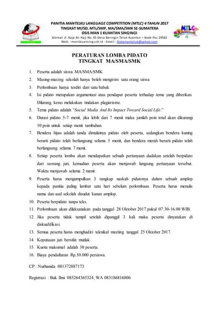 Speech pidato | PDF