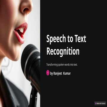 Speech-to-Text-Recognition.pptxbbbbnnnnnnnn nu | PPT
