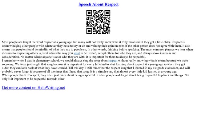Respect powerpoint 26 slides | PPT