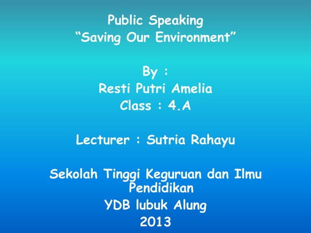 save environment | PPTX