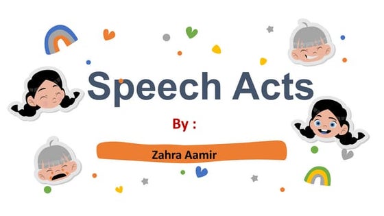 Types of speech act | PPTX