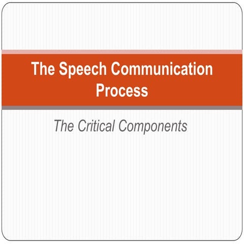 Speech Communication Process Pptx