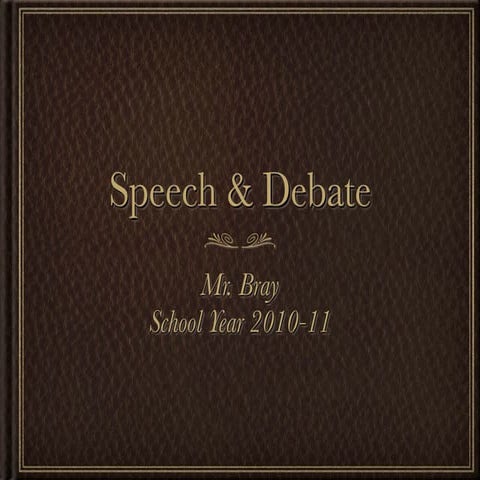 Speech & debate introduction | KEY