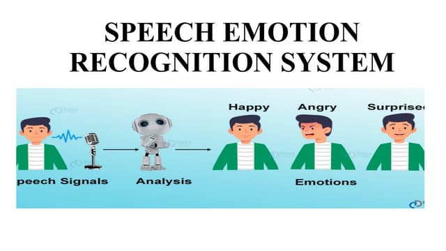 Speech Emotion Recognition System 1 Pptx