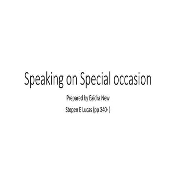 Speeches on specail occasion Speech art course Diploma Program.pptx