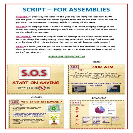 Script for Assemblies | PDF