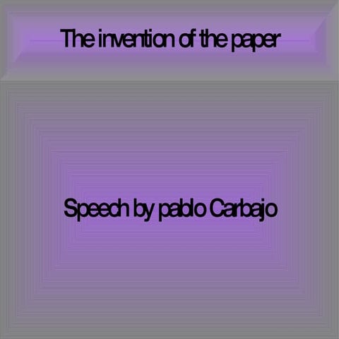 Speech Paper | PPT