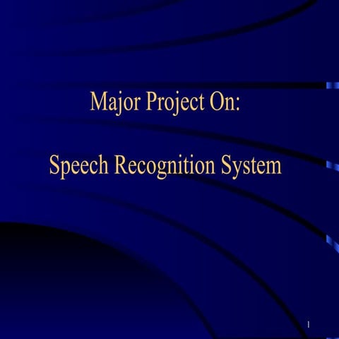 Speech Recognition System By Matlab Ppt 4881