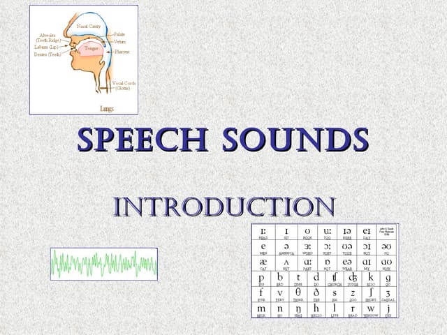 Speech sounds | PPT