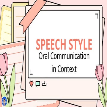 SPEECH STYLE PPT- LESSON AND ACTIVITY.pptx