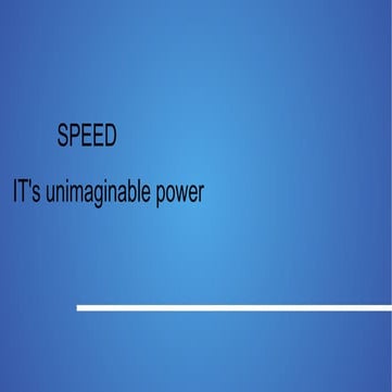 Physics - Speed chapter explained in a easy way for children | PPT