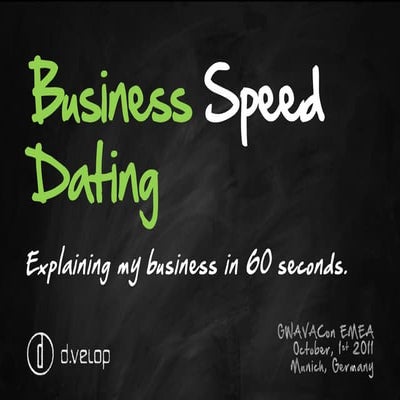 Business Speed Dating | PDF