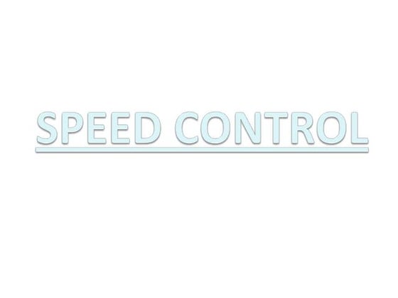 Speed control of dc motor | PPTX | Physics | Science