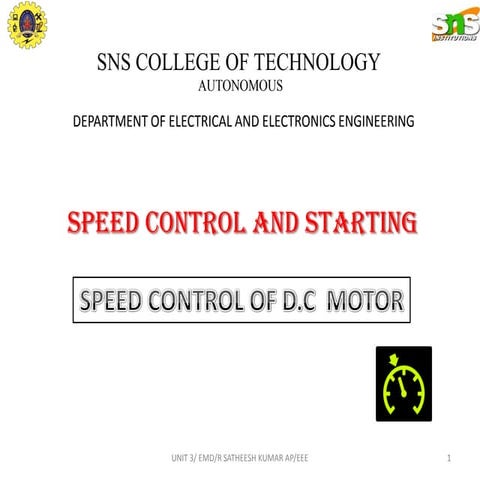 Speed control of DC motor | PDF