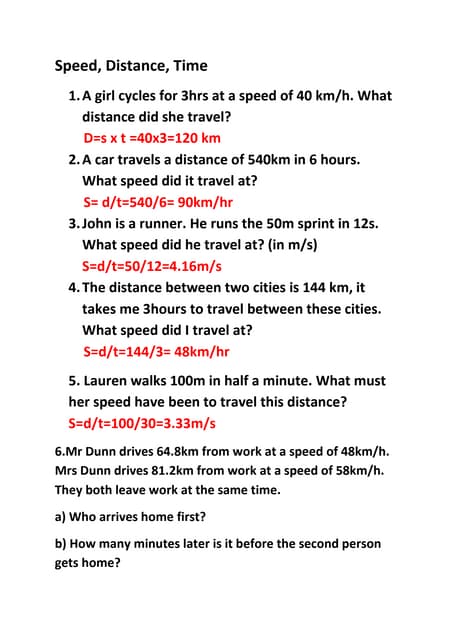 Time and Distance.ppt