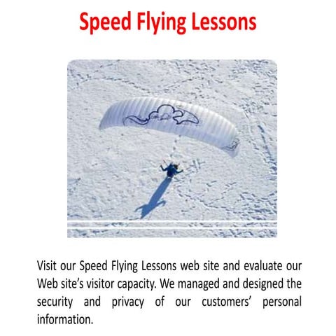 Speed Flying | PPTX