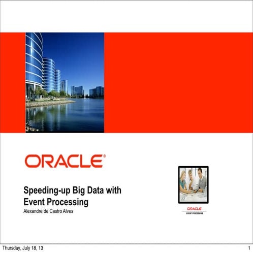 Speeding Up Big Data With Event Processing Pdf Databases Computer