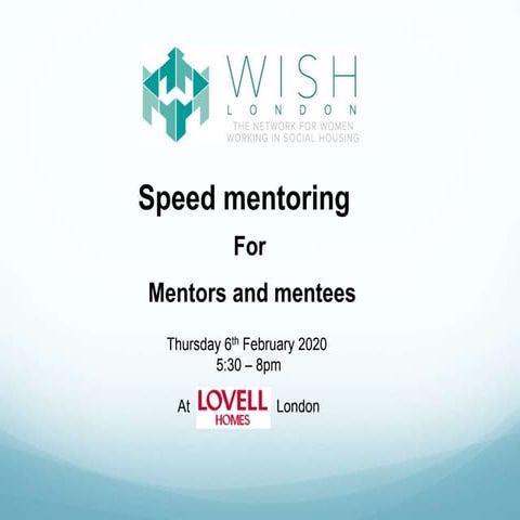 Speed mentoring with WISH London | PPT