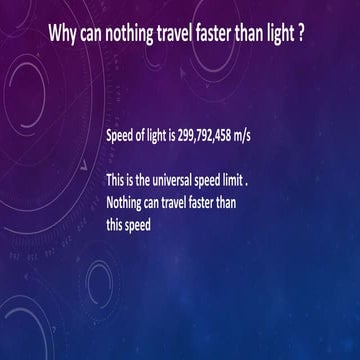 Speed of light | PPTX