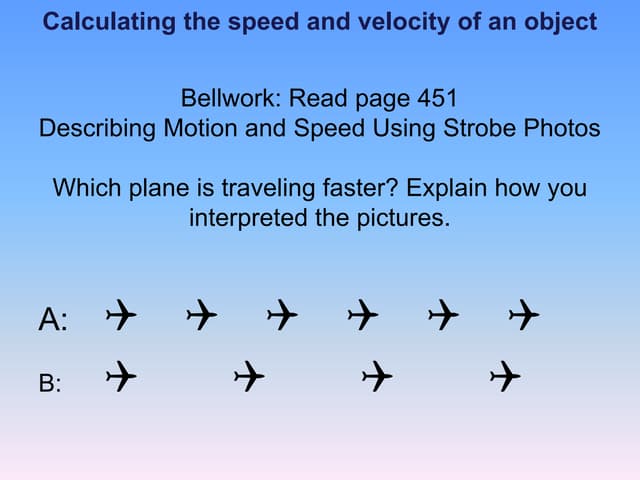 Speed and Velocity Science_Grade - Seven | PPTX