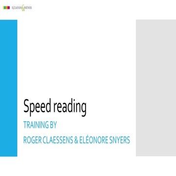 Speed Reading | PPTX