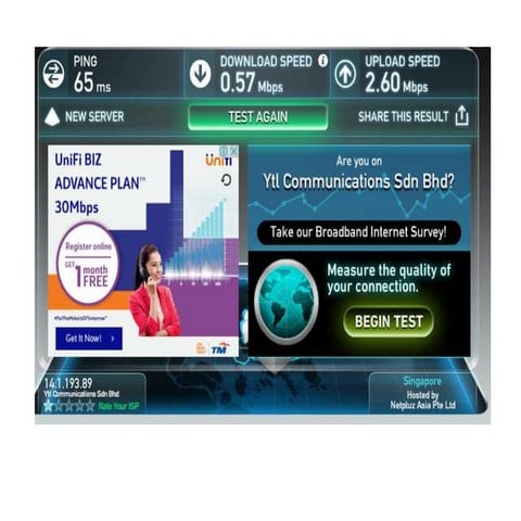 Speed test 25.4.2016