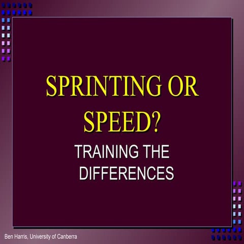 Speed training | PPT