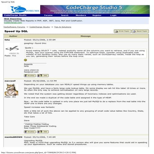 Speed Up Sql Pdf