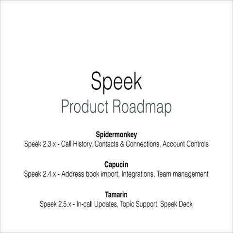 Speek product-deck | PDF
